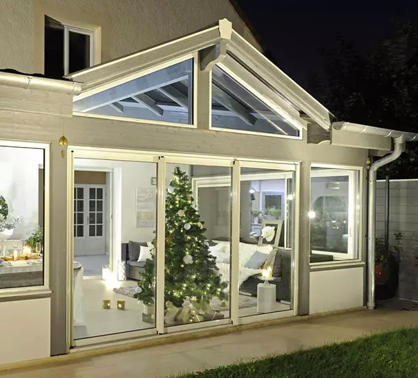 Extension bois lieu de réception Santa | Vie & Véranda